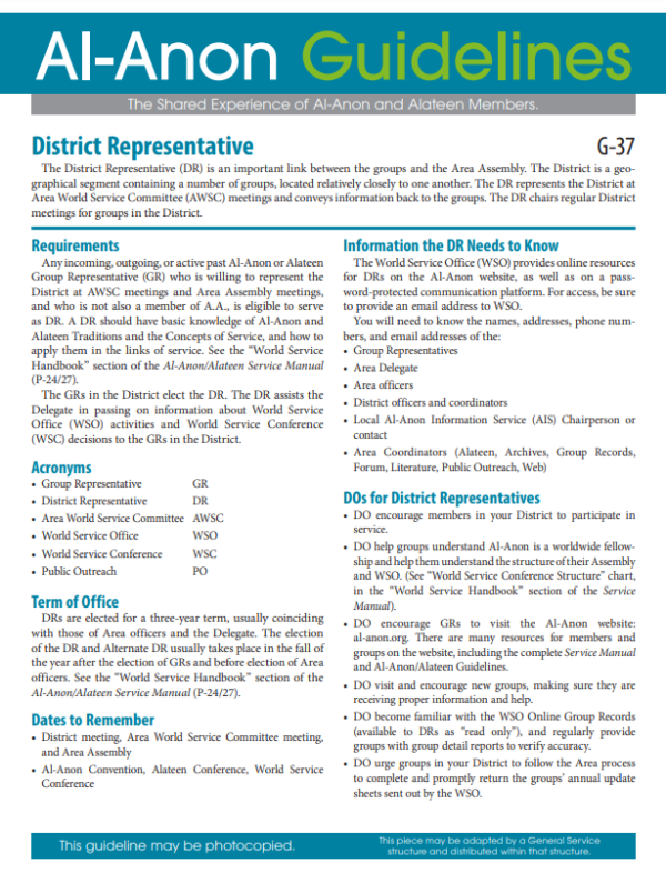 Guidelines - Al-Anon Family Groups